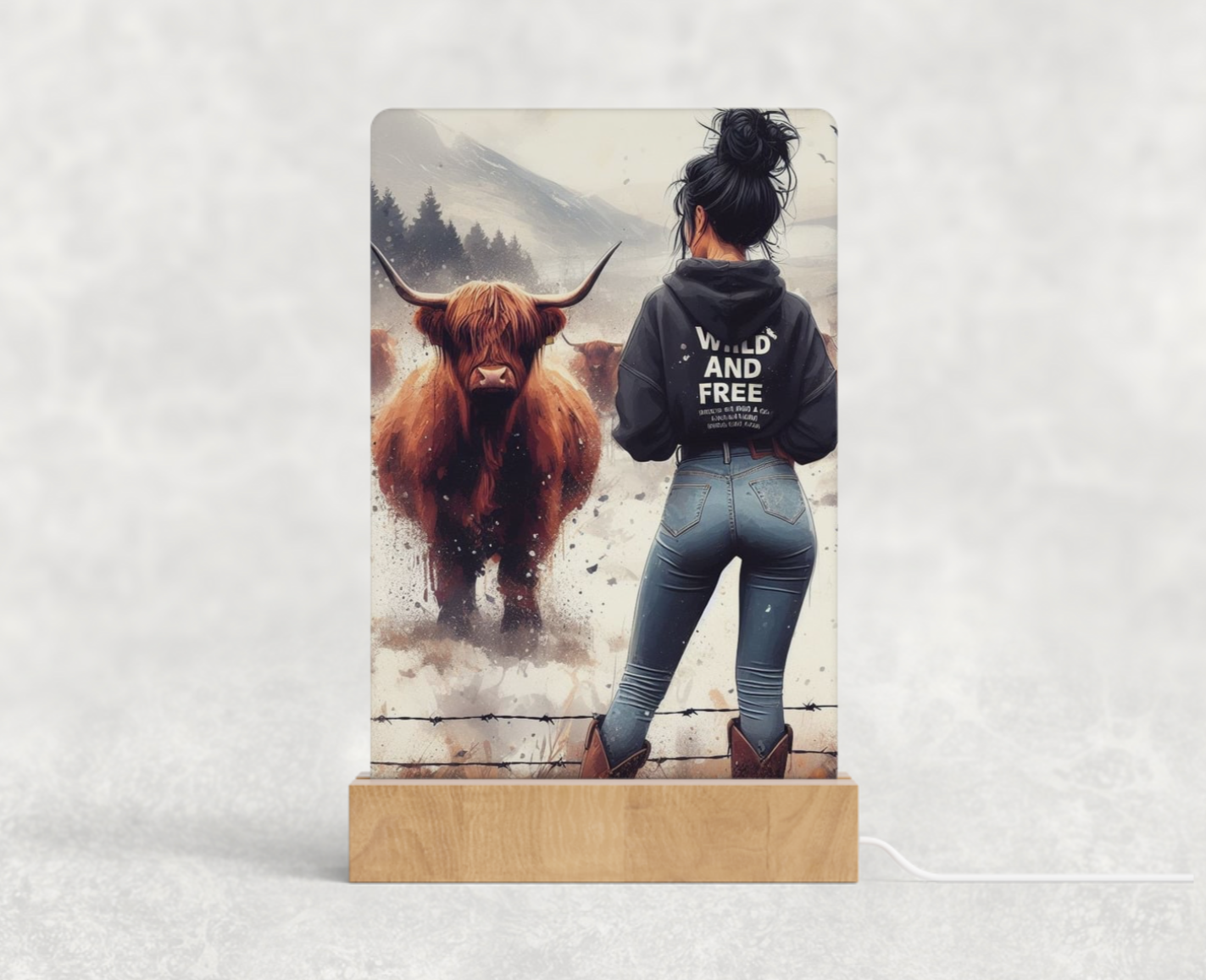 LED acrylic light stand - Wild and free – SnK Collection